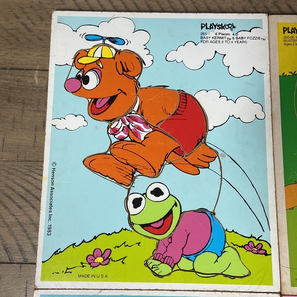 Playskool | Toys | Playskool Vintage Puzzles Kermit Fonzie ...